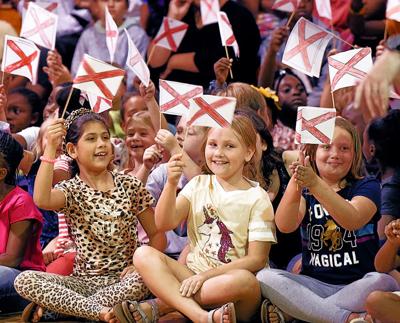 Webb Elementary cheers state excellence title with community partners
