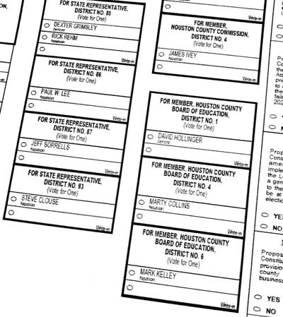 Ballot transposed Houston County school board races; mistake fixed