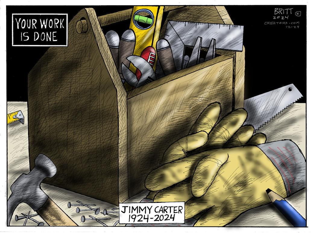 9 political cartoons remember Jimmy Carter