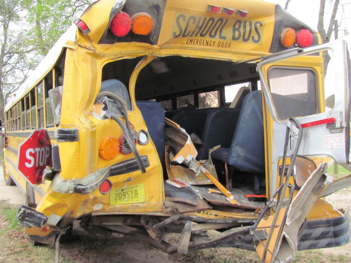 Kids injured when rig strikes school bus and propels it into another ...