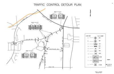 Dothan intersection closing for roundabout installation