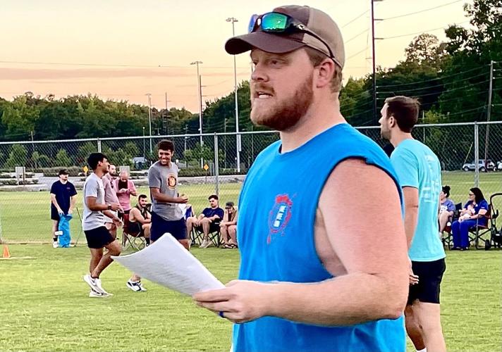 Dragons square off against local kickball team in friendly match