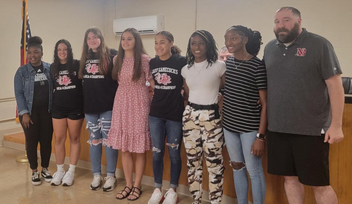 NBHS Women's Basketball Team honored by council