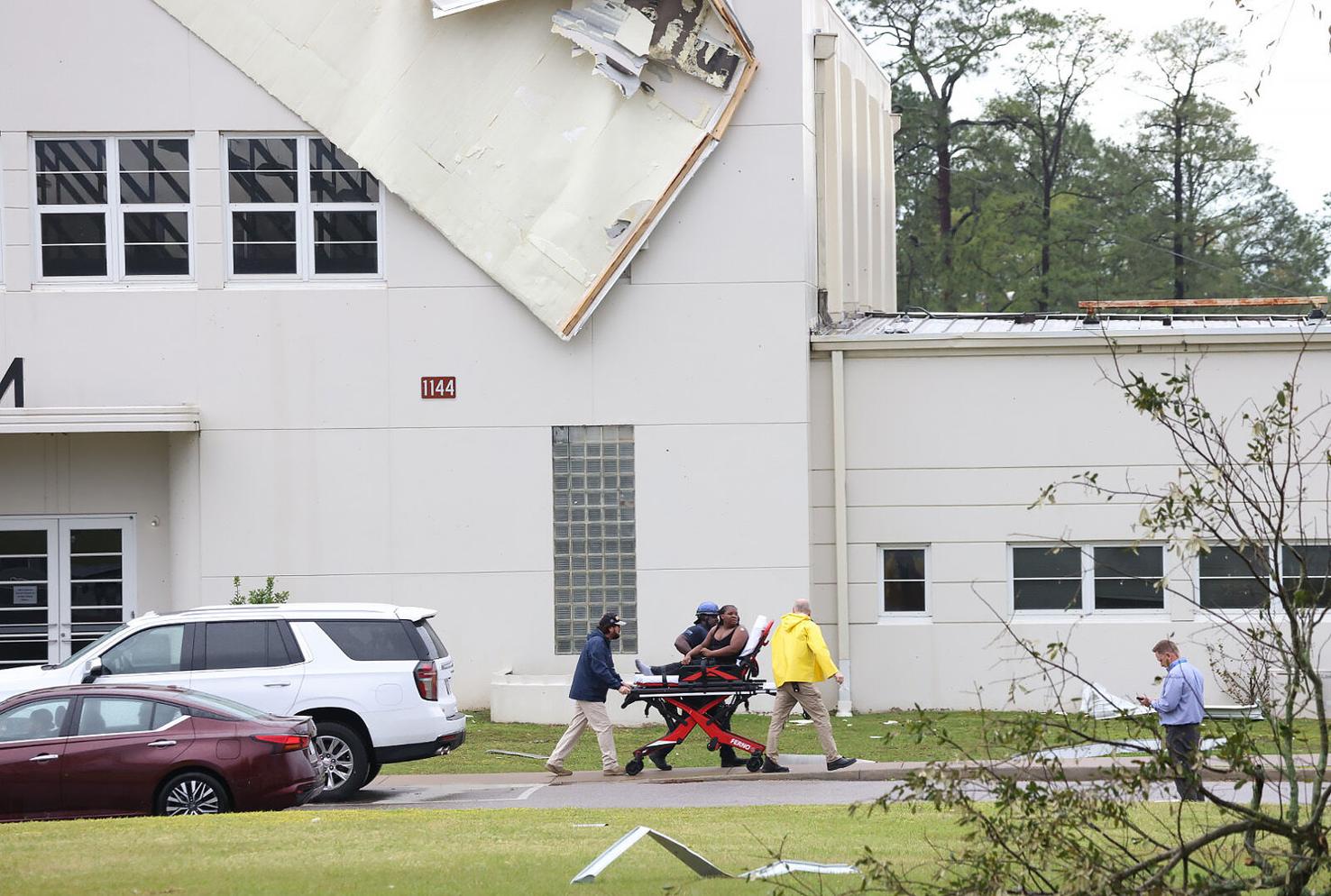 Possible tornado damages Dothan