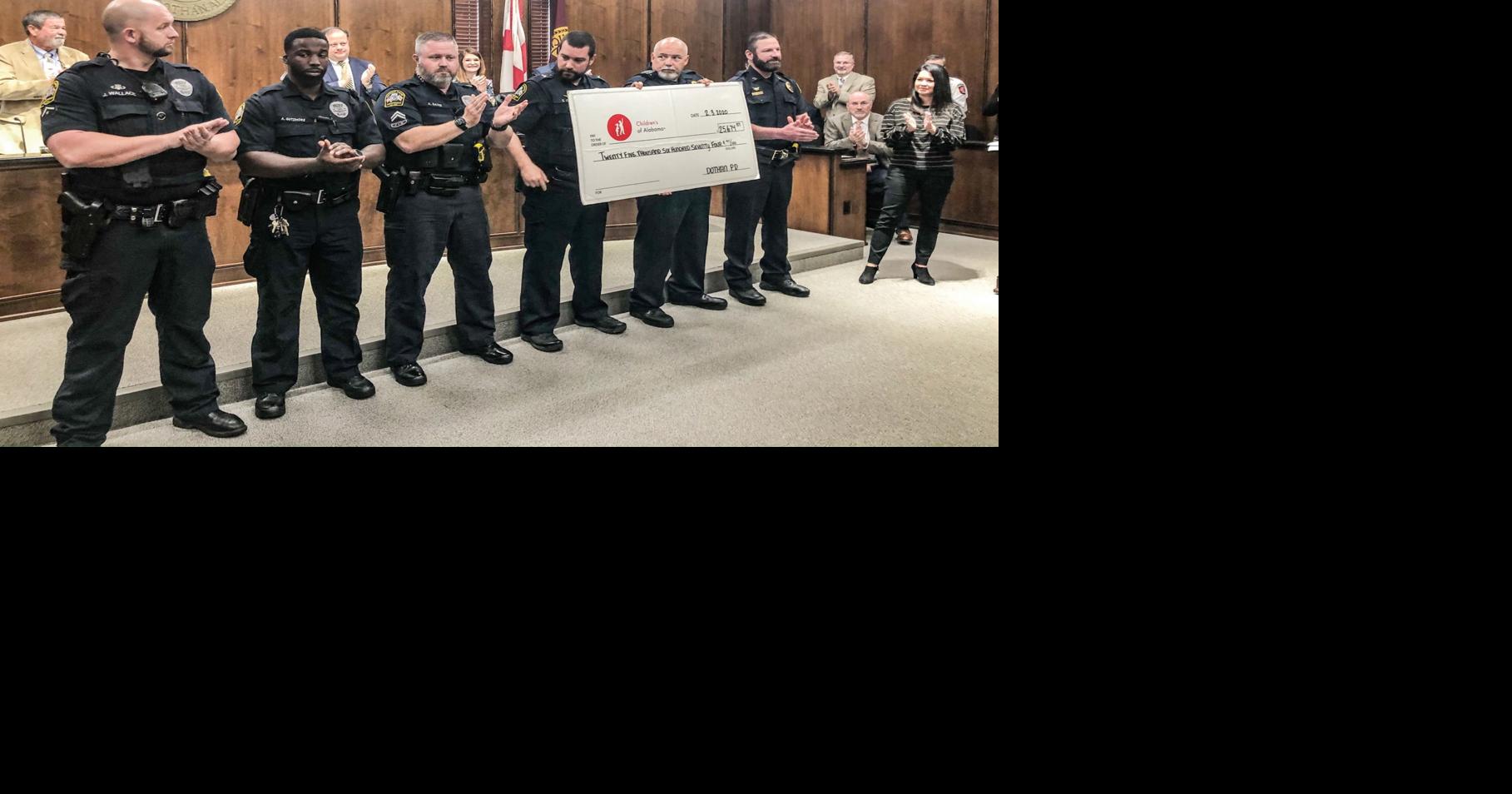 Dothan PD gives $25 K to Children’s of Alabama