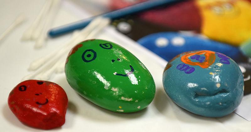 Local groups hide painted rocks to spread inspiration