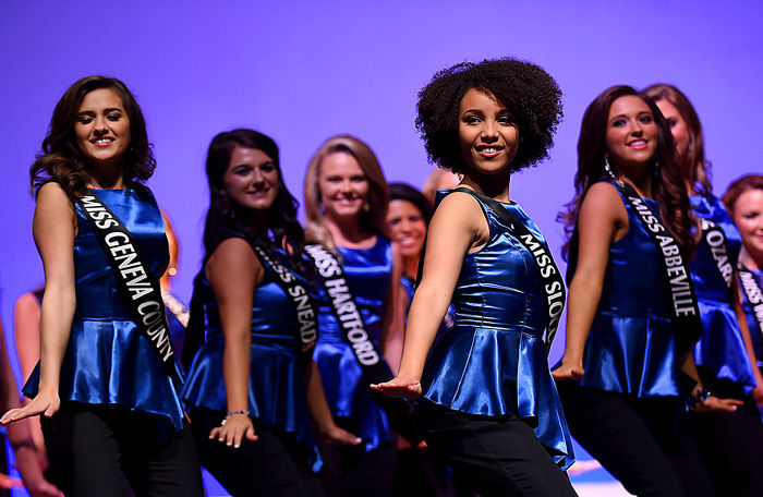 Contestants prepare for Miss National Peanut Festival pageant
