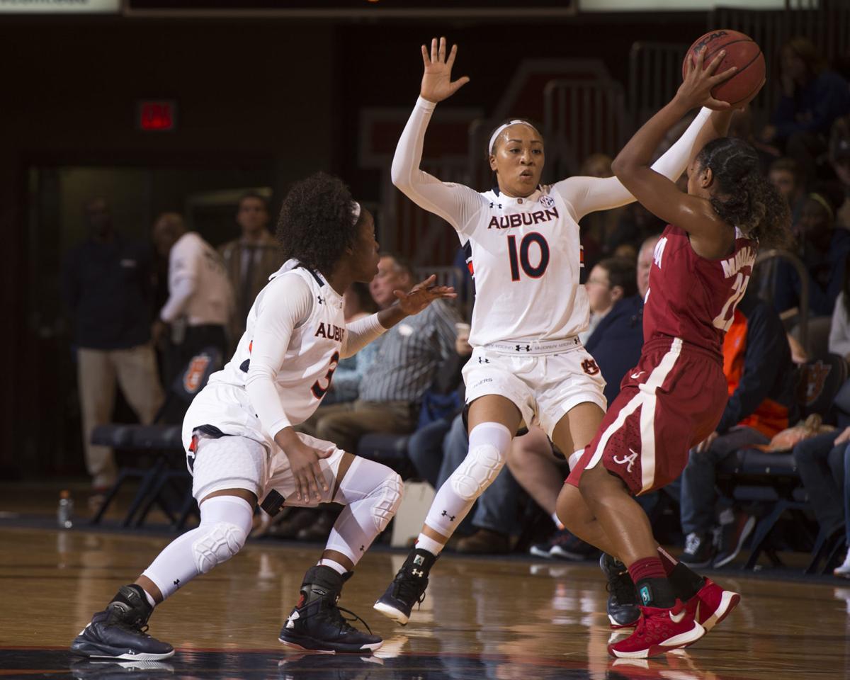 Auburn fends of Alabama in women's basketball