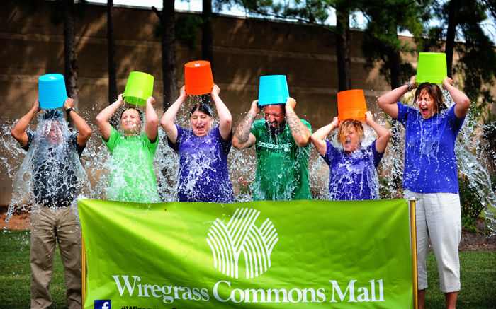 Wiregrass Commons Mall merchants take ice bucket challenge