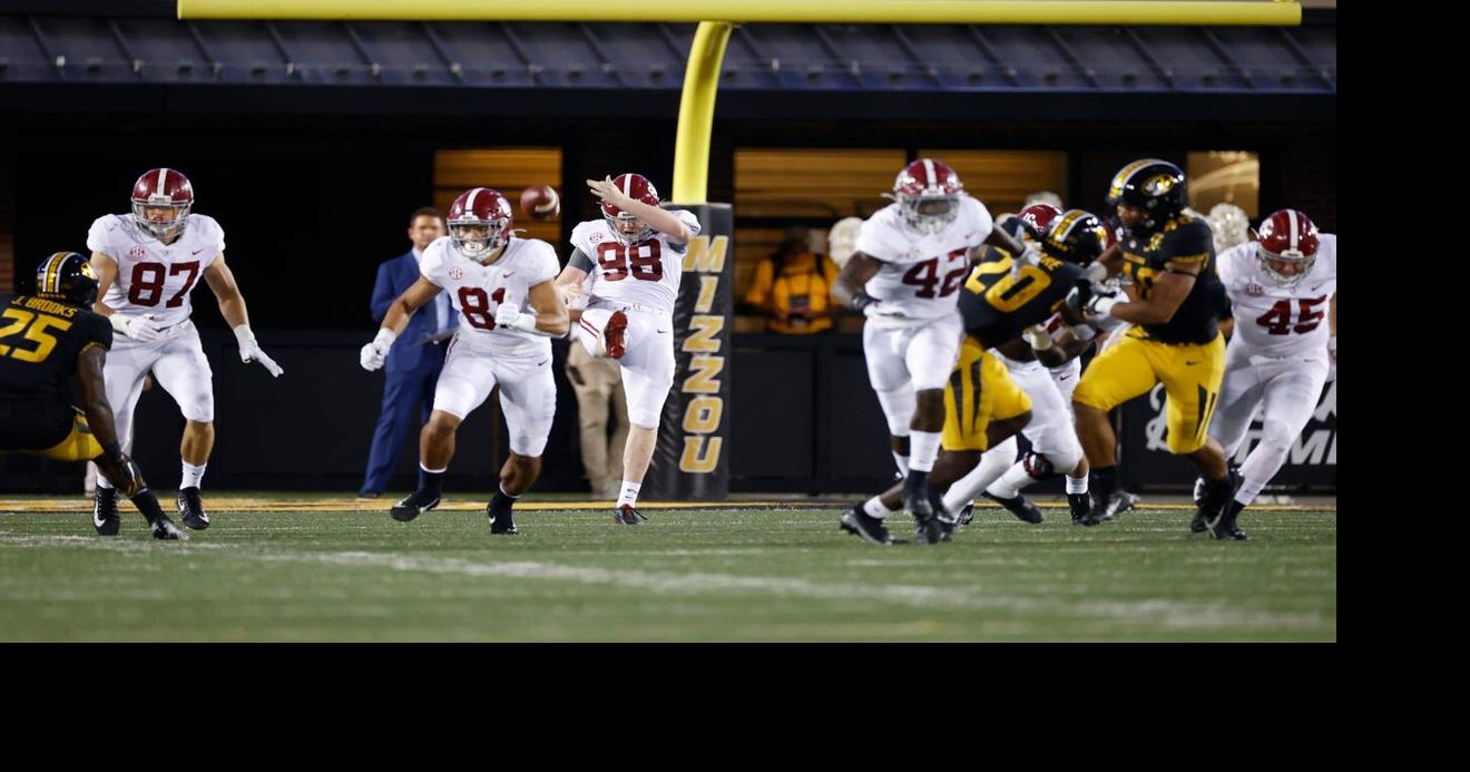 Walk-on Johnson now starting punter at Alabama