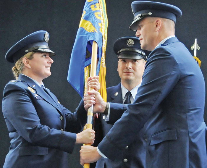 Air Force unit welcomes former Soldier as new commander
