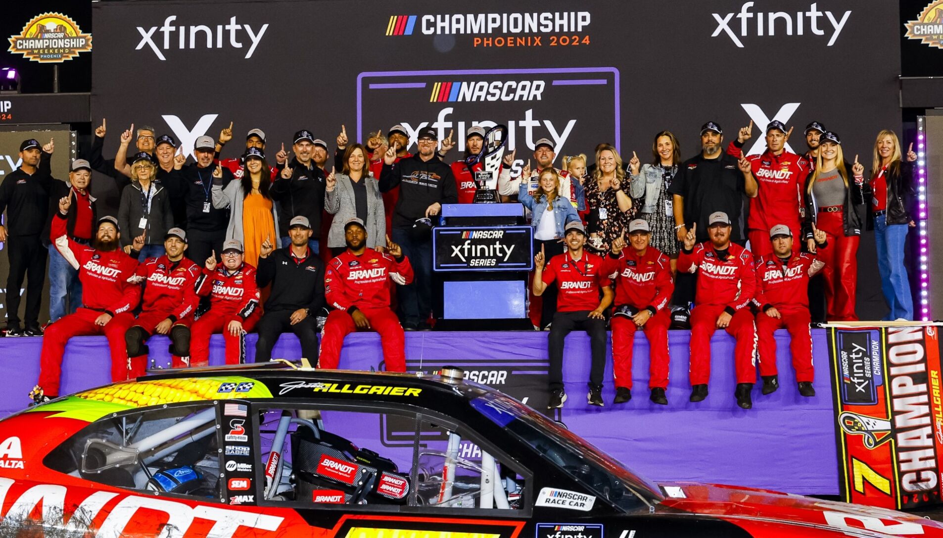 Adam Richardson is lead engineer for Xfinity champ Allgaier