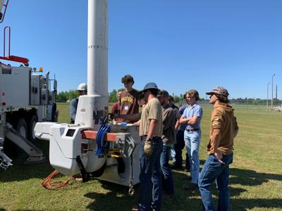 EHS students at inaugural lineworker career day