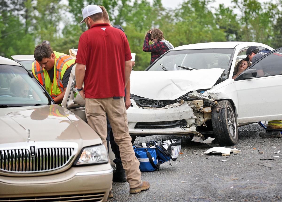 T-bone collision injures two women