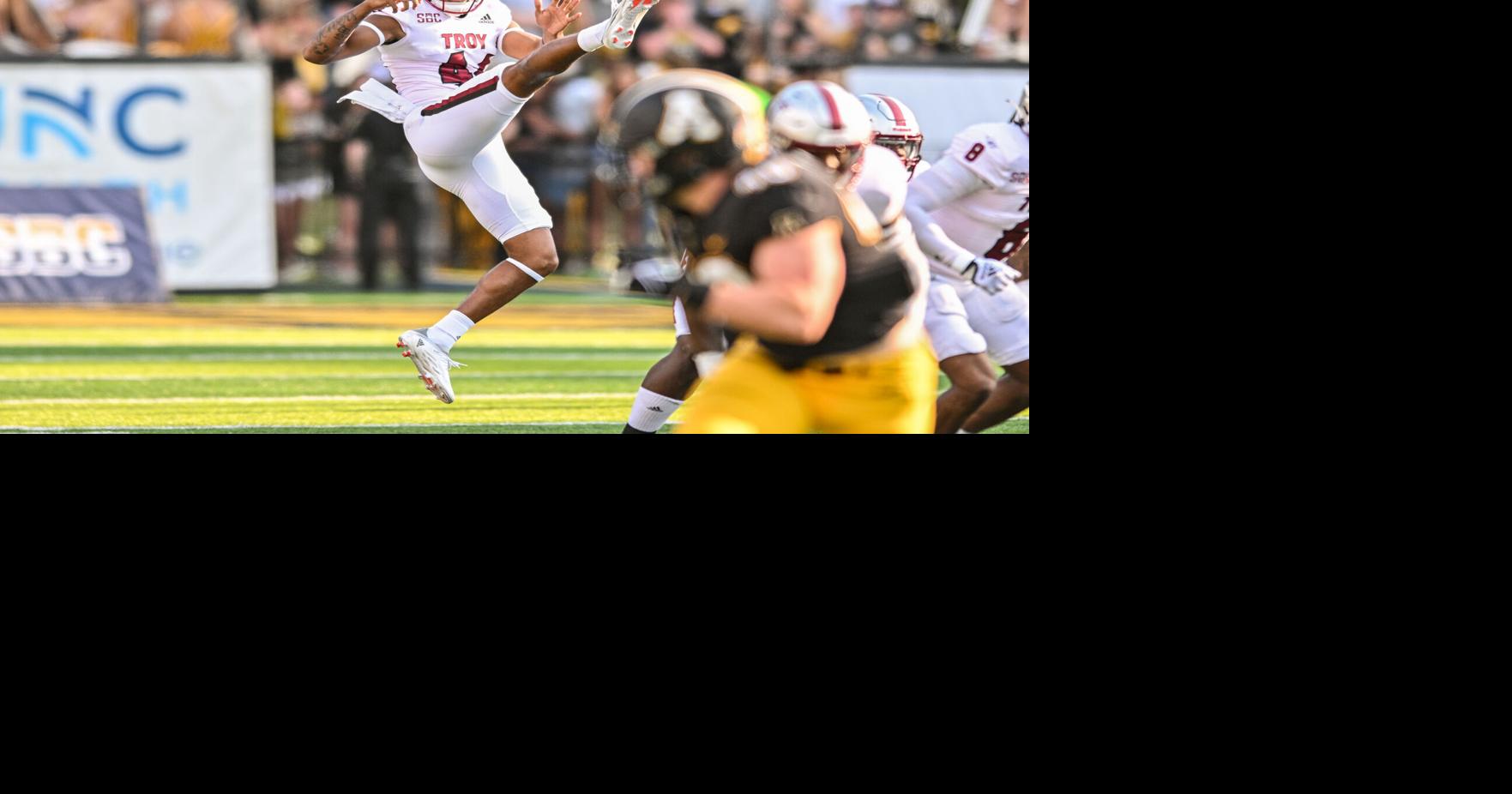 Troy Trojans punter Mike Rivers can really boom it, among nation leaders