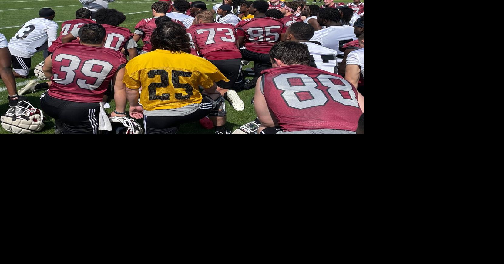 Troy has spirited first practice under new head football coach Jon Sumrall