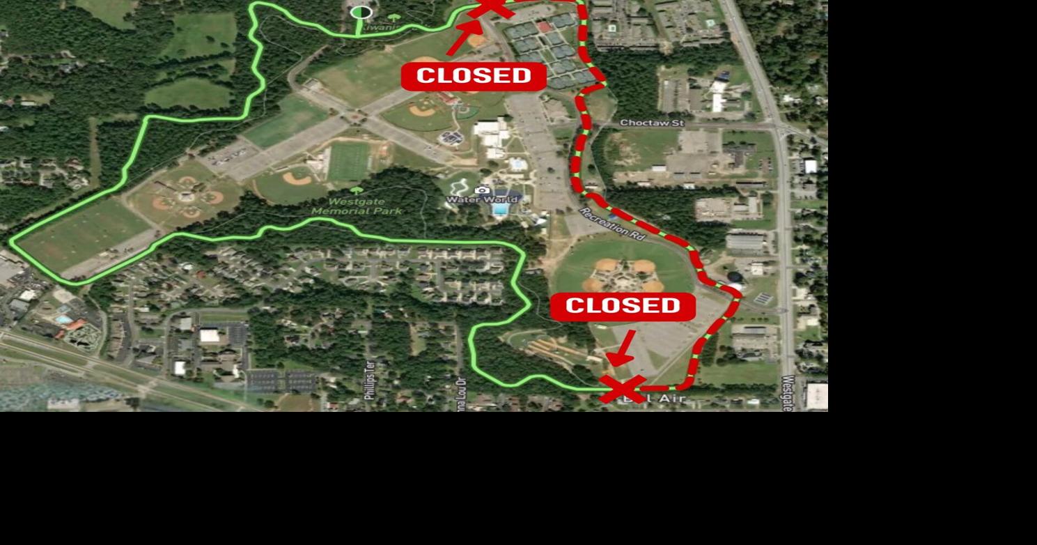 Parts of Westgate Walking Trail temporarily closed
