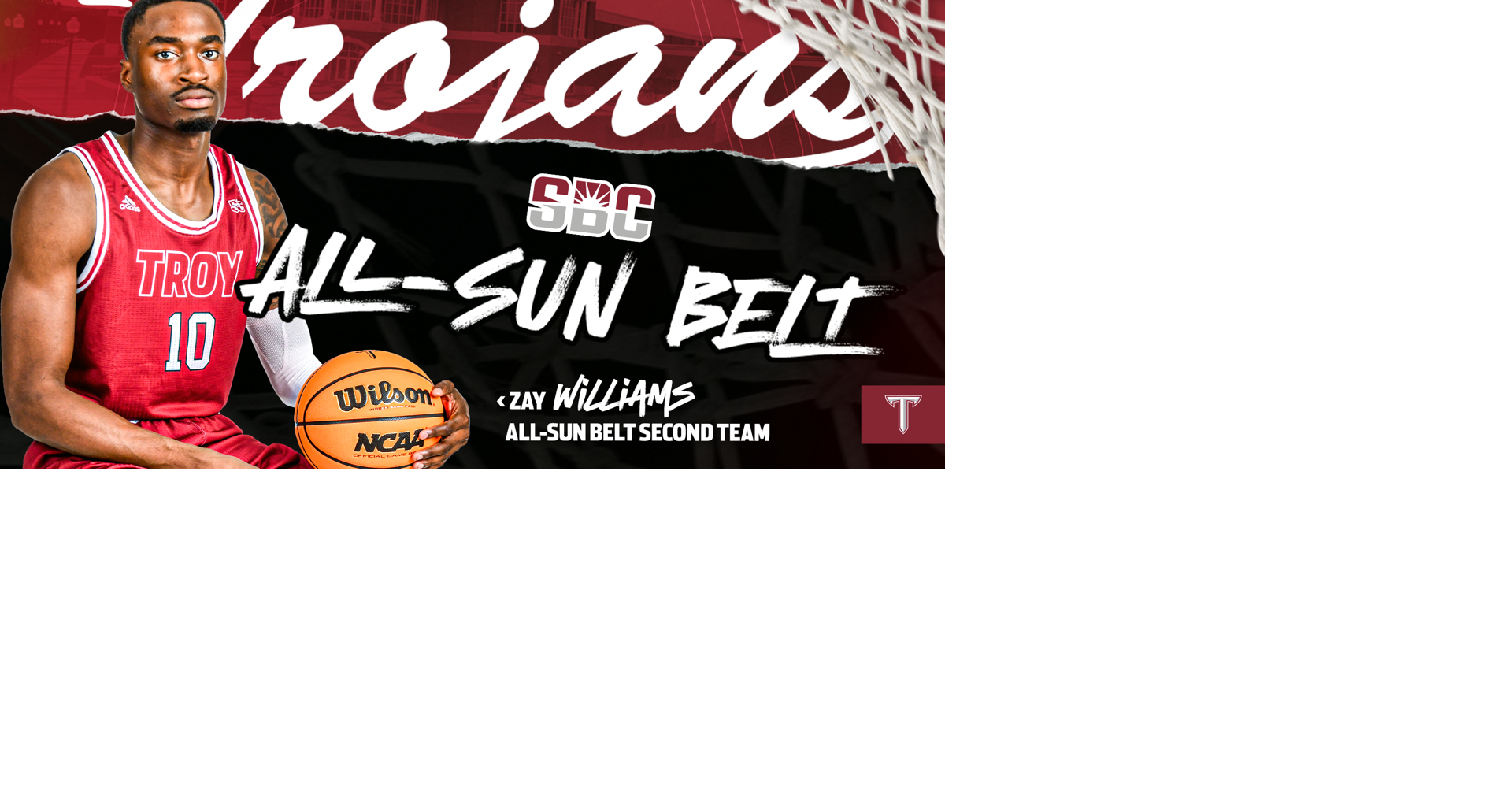 Troy's Zay Williams tabbed All-Sun Belt second team