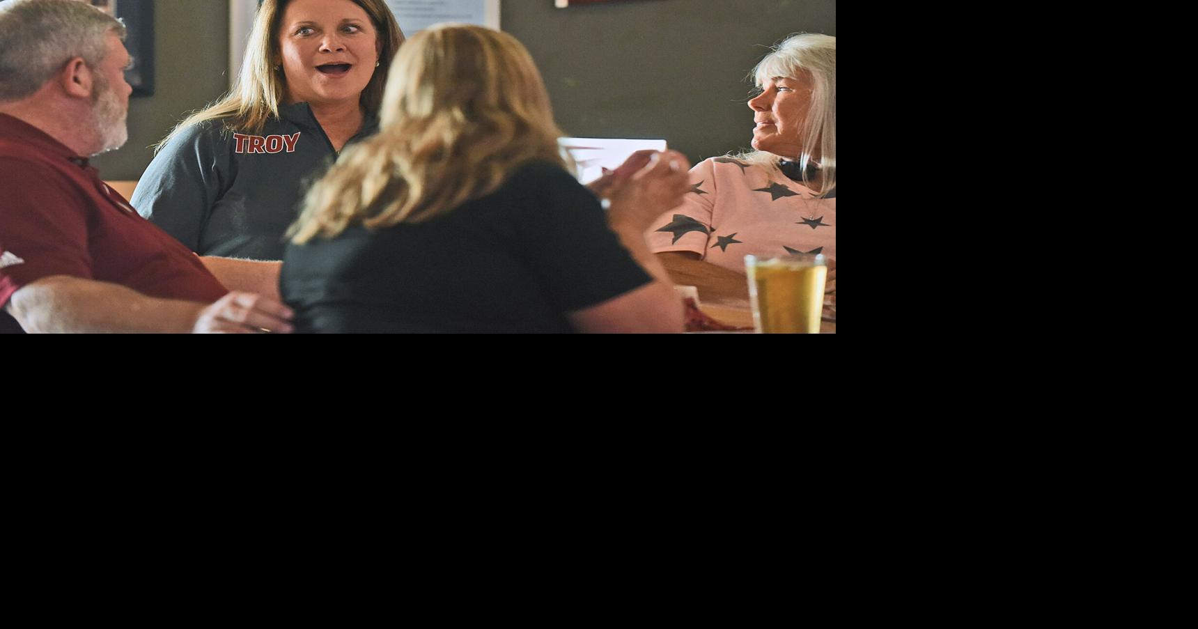 Troy coaches make stop on Trojan Tour in Dothan