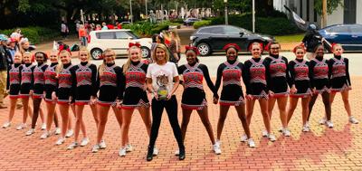 EHS cheerleaders 6A-7A South Super Regional champions
