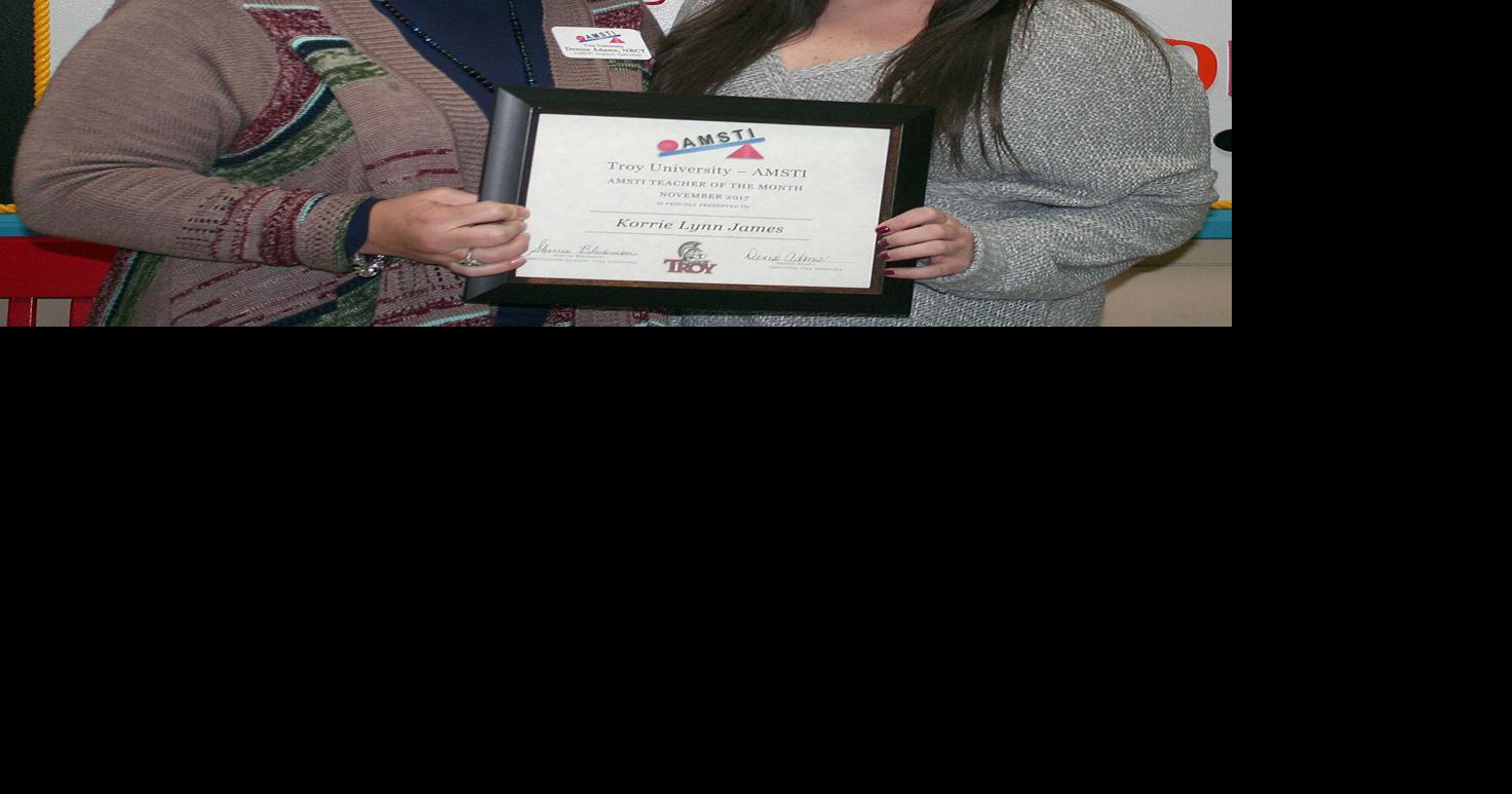 Holly Hill teacher honored by Troy AMSTI