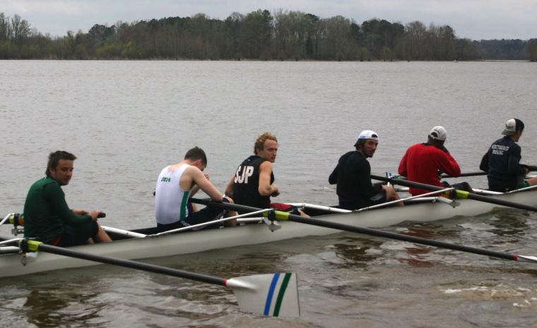 Mercyhurst Rowing trains on Lake Eufaula