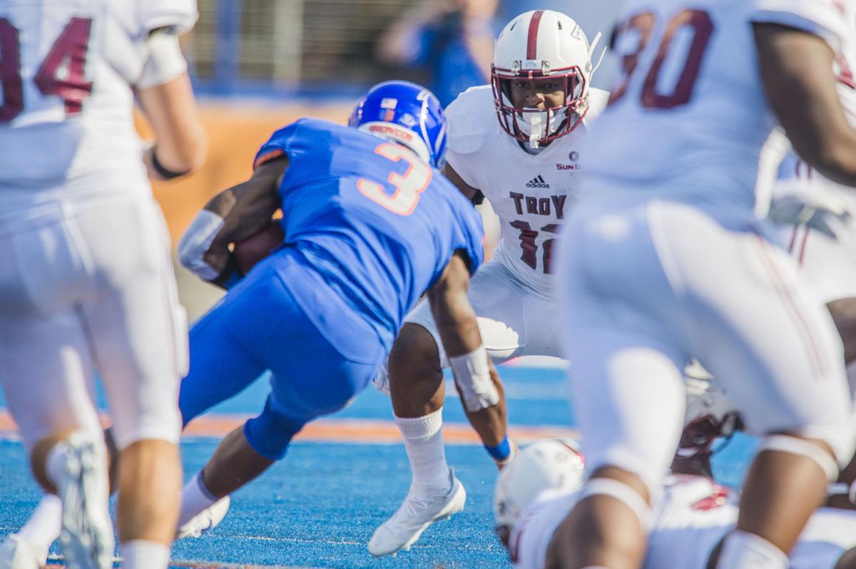 Troy safety Tyus steps up as leader against Boise State