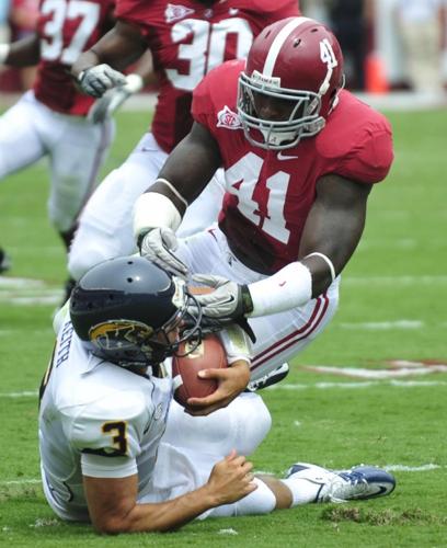 Tide's Courtney Upshaw keeps his focus