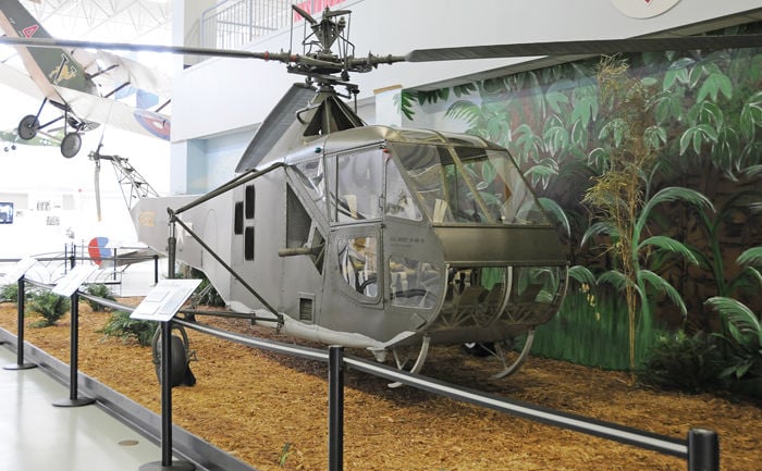 WHERE IT ALL BEGAN: 1st production helicopter on display at museum
