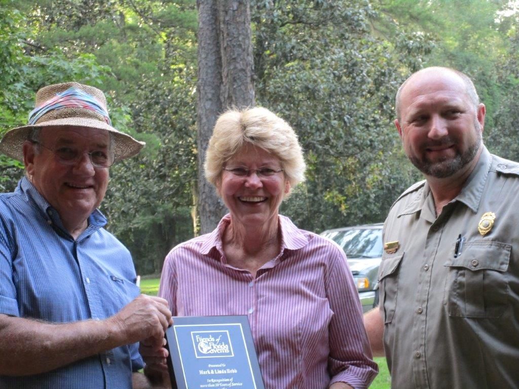 Mark and Linda Hebb thanked for service to The Caverns