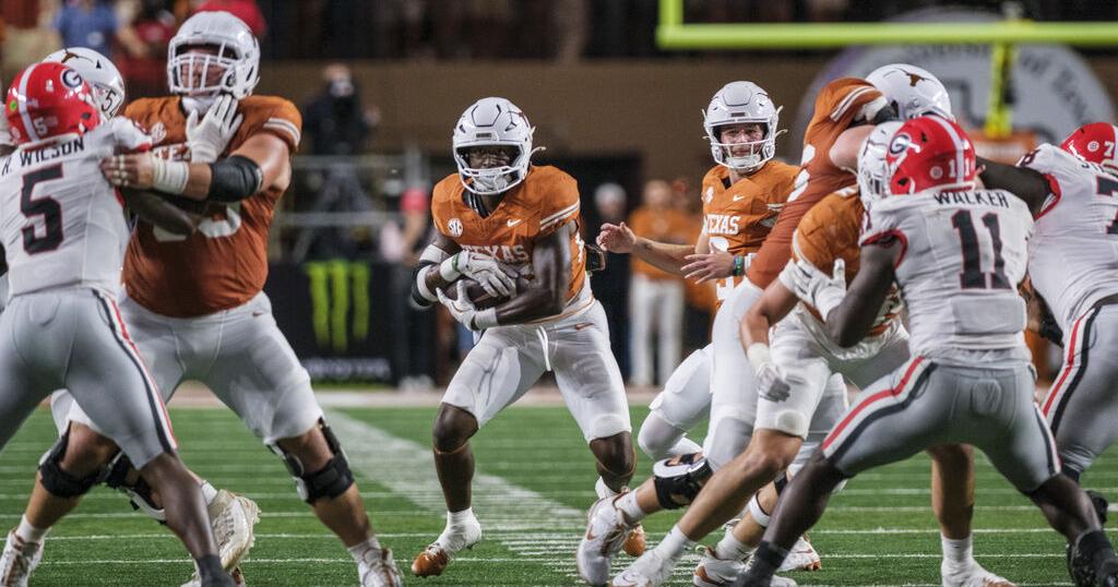 No. 2 Texas goes for a title in its first SEC season, but must get by No. 5 Georgia ...