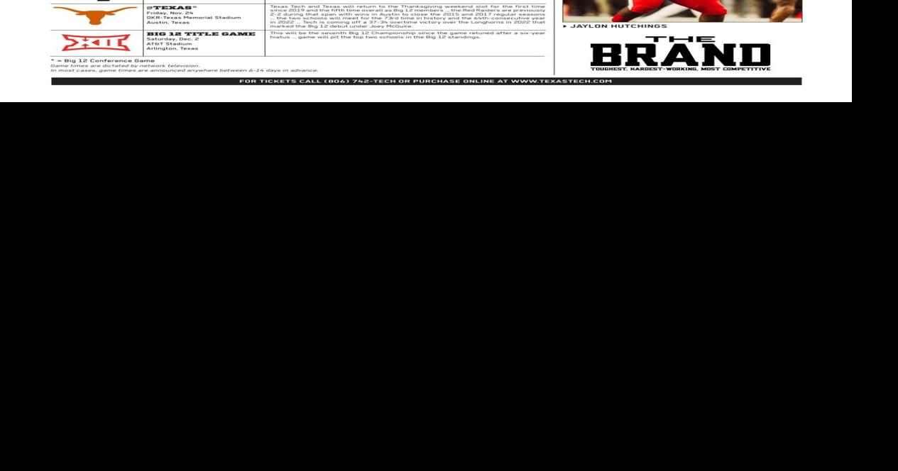 2023 Texas Tech Football Schedule Revealed | Teams | doublet973.com