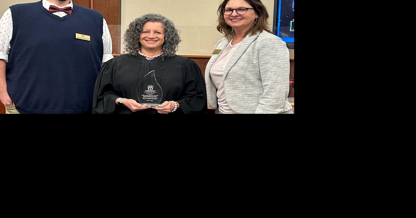 Judge Harrison receives service award from DHS | Local News ...