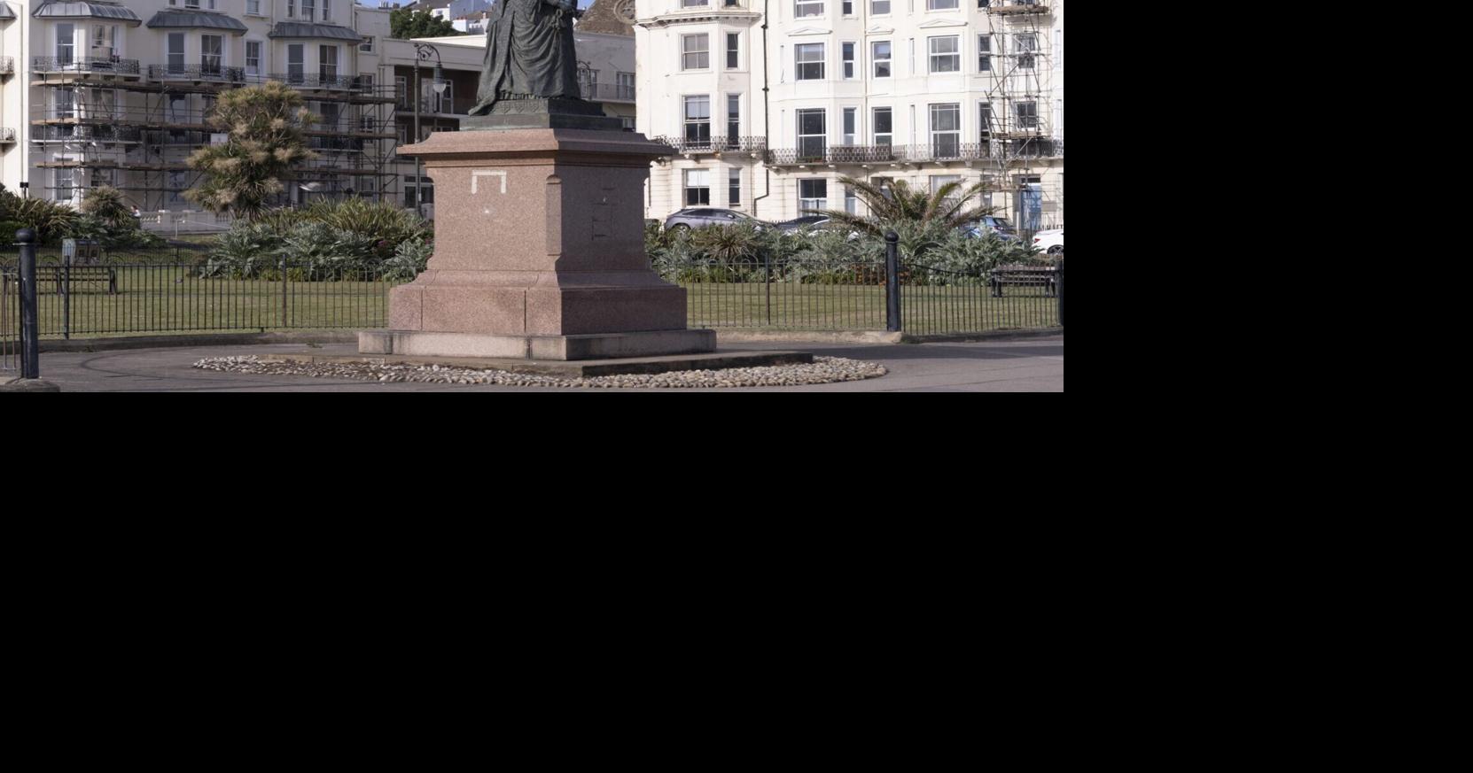 Prankster places giant Walnut Whip on Queen Victoria statue | National ...