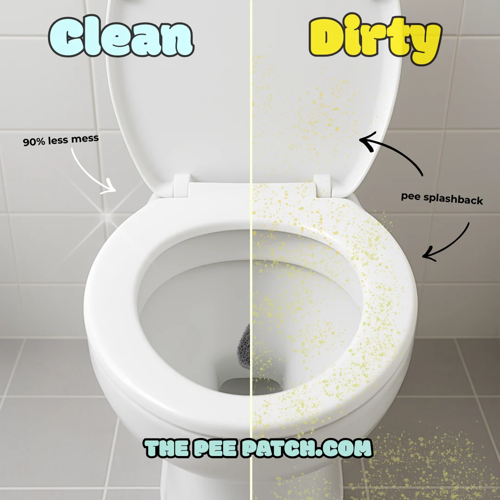 Man invents ‘pee patch’ to stop men splashing urine around toilets ...