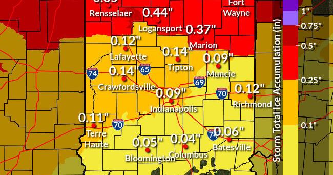 INDOT prepares for ice and freezing rain, impacts to Tuesday morning ...