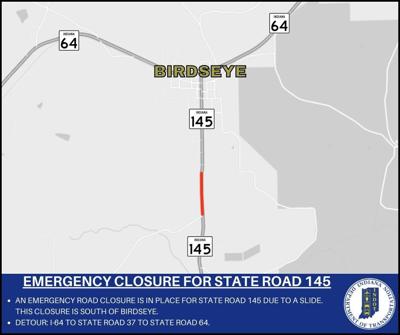 Emergency closure due to slide on State Road 145 | Local News ...
