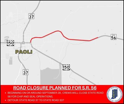Road closure planned for State Road 56, east of Paoli | News Herald ...