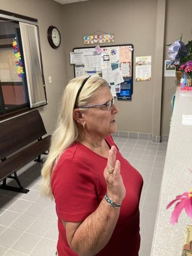 Garner is sworn in as the new Tobins Township Trustee | Perry County ...