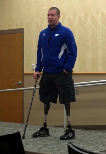 Amputee tells story of explosion, perseverance | Local News ...