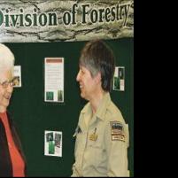 Photo - Doris Stroud and district forester Janet Eger | News ...