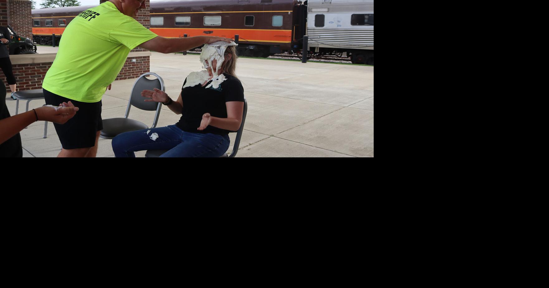 Risse gets a pie in the face for leadership class | Perry County News ...