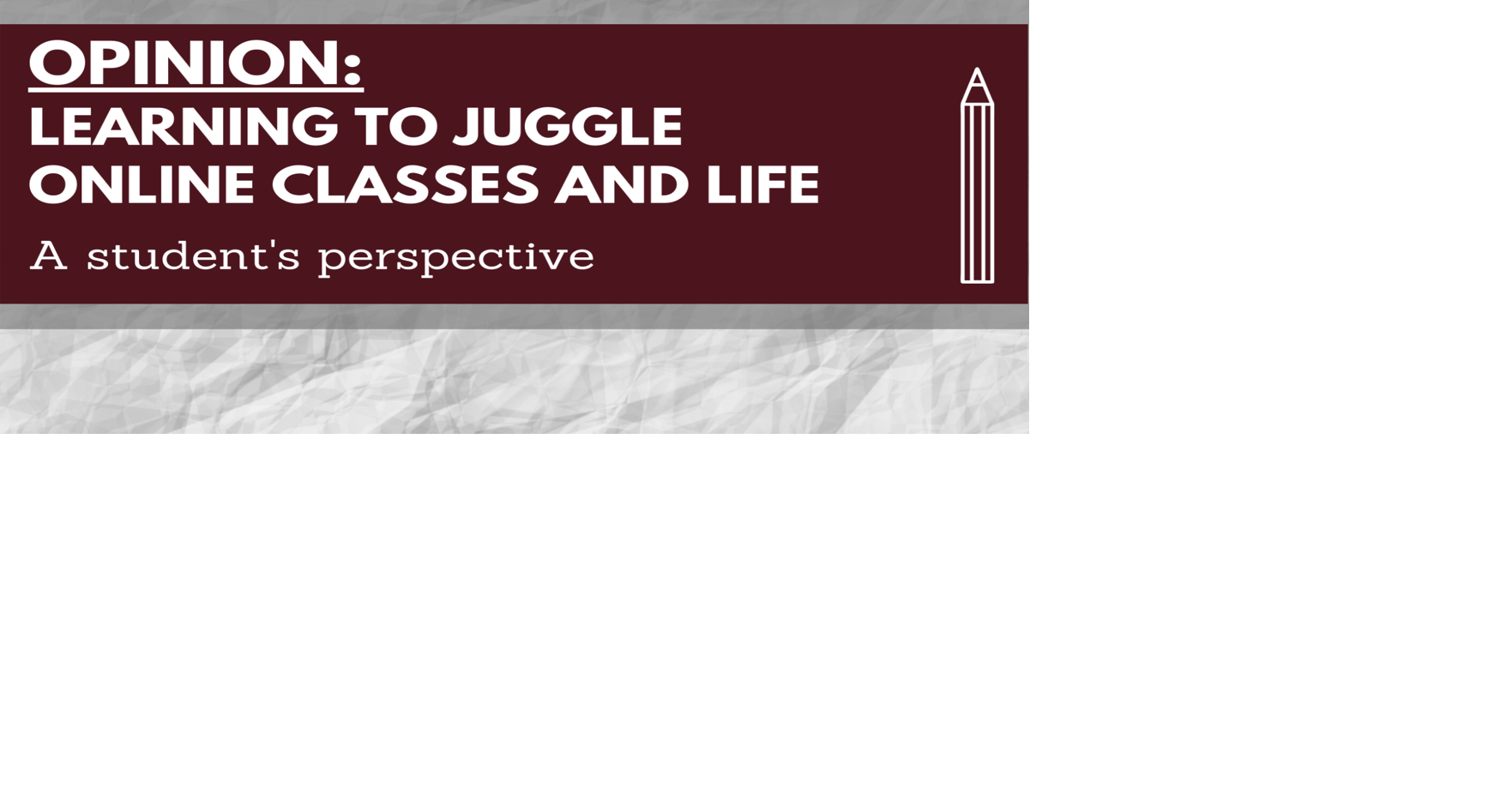 Column: My journey back into online classes | Opinion | easternprogress.com