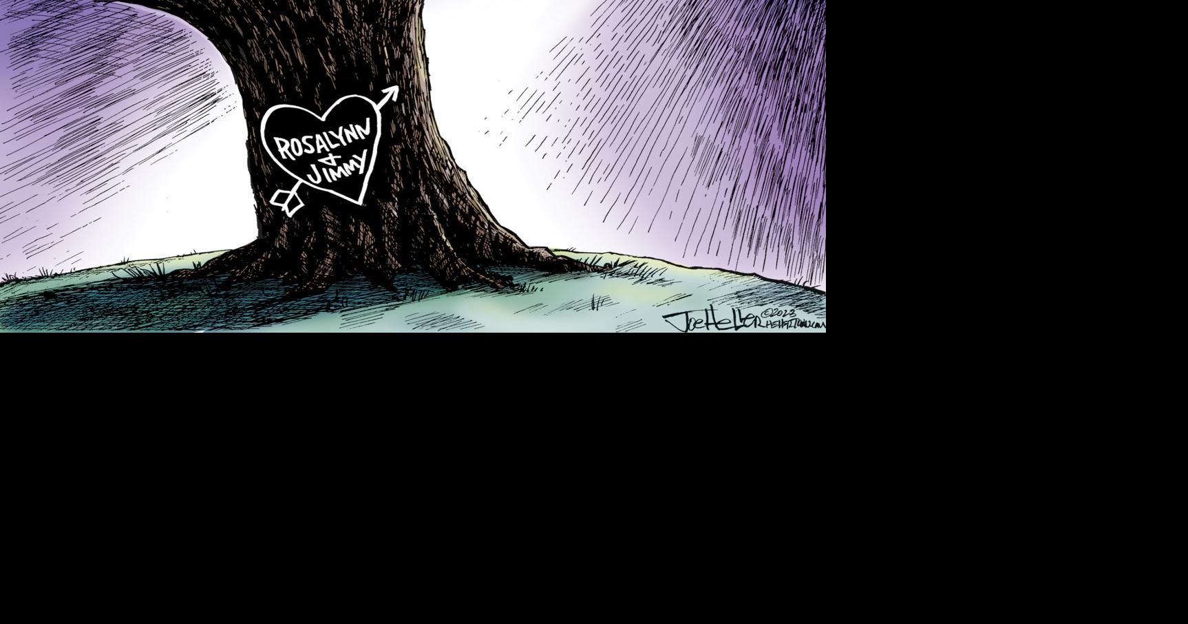 Joe Heller cartoon - Rosalynn and Jimmy Carter | Opinion | ehextra.com