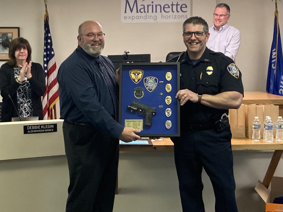 Conley honored for his career with Marinette Police Department | News ...