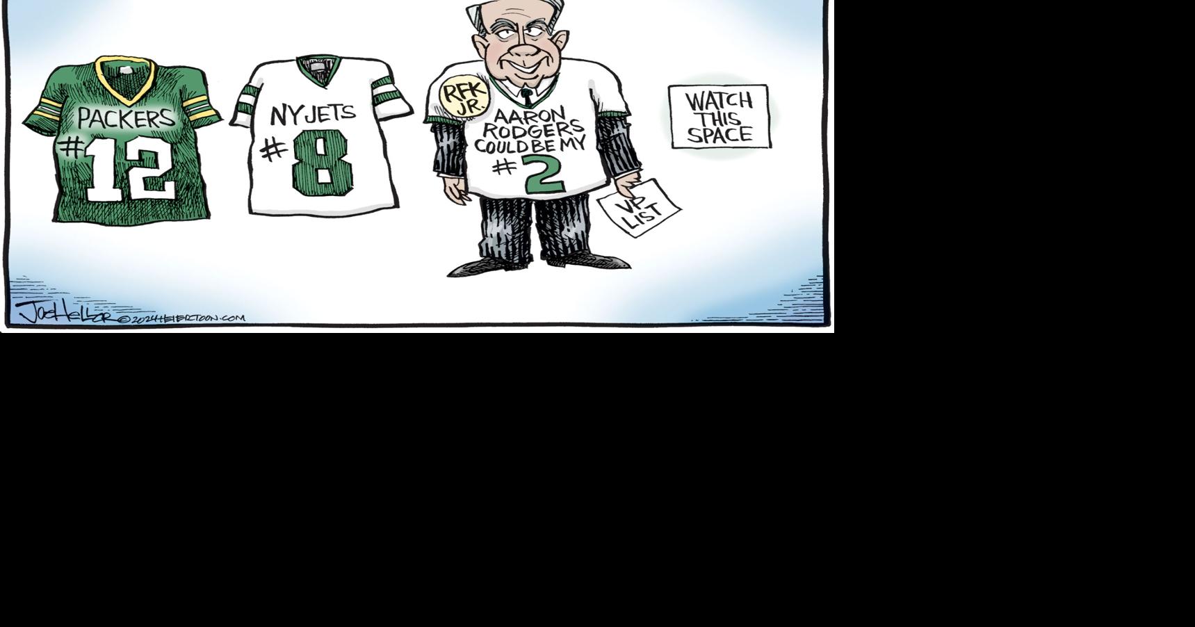 Joe Heller cartoon - Aaron Rodgers | Opinion | ehextra.com