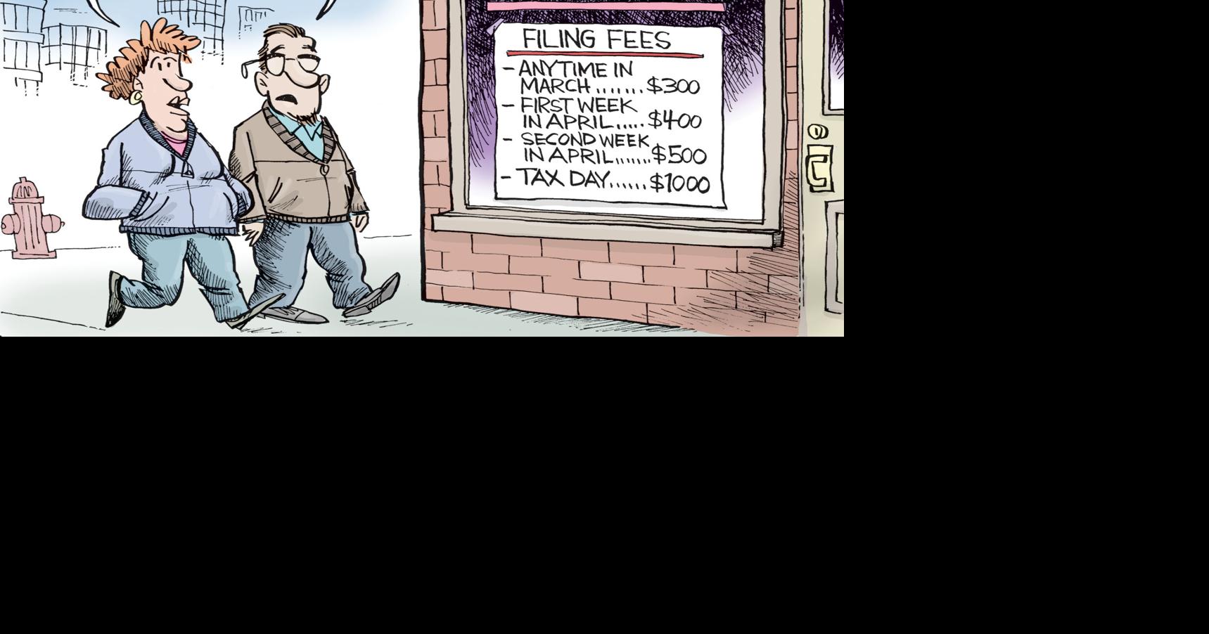 Joe Heller cartoon - tax season | Opinion | ehextra.com