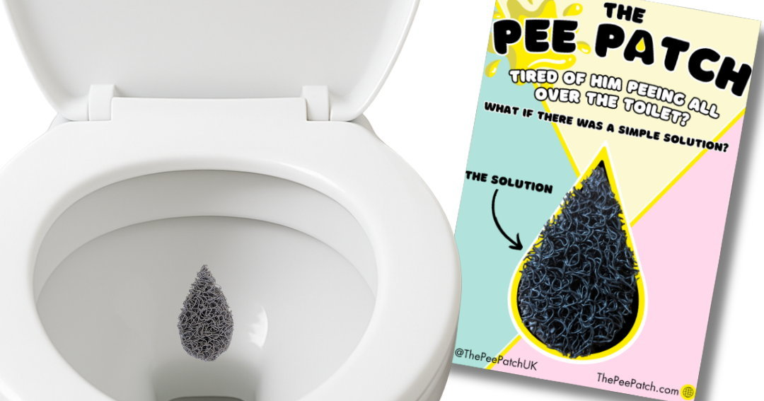 Man invents ‘pee patch’ to stop men splashing urine around toilets ...