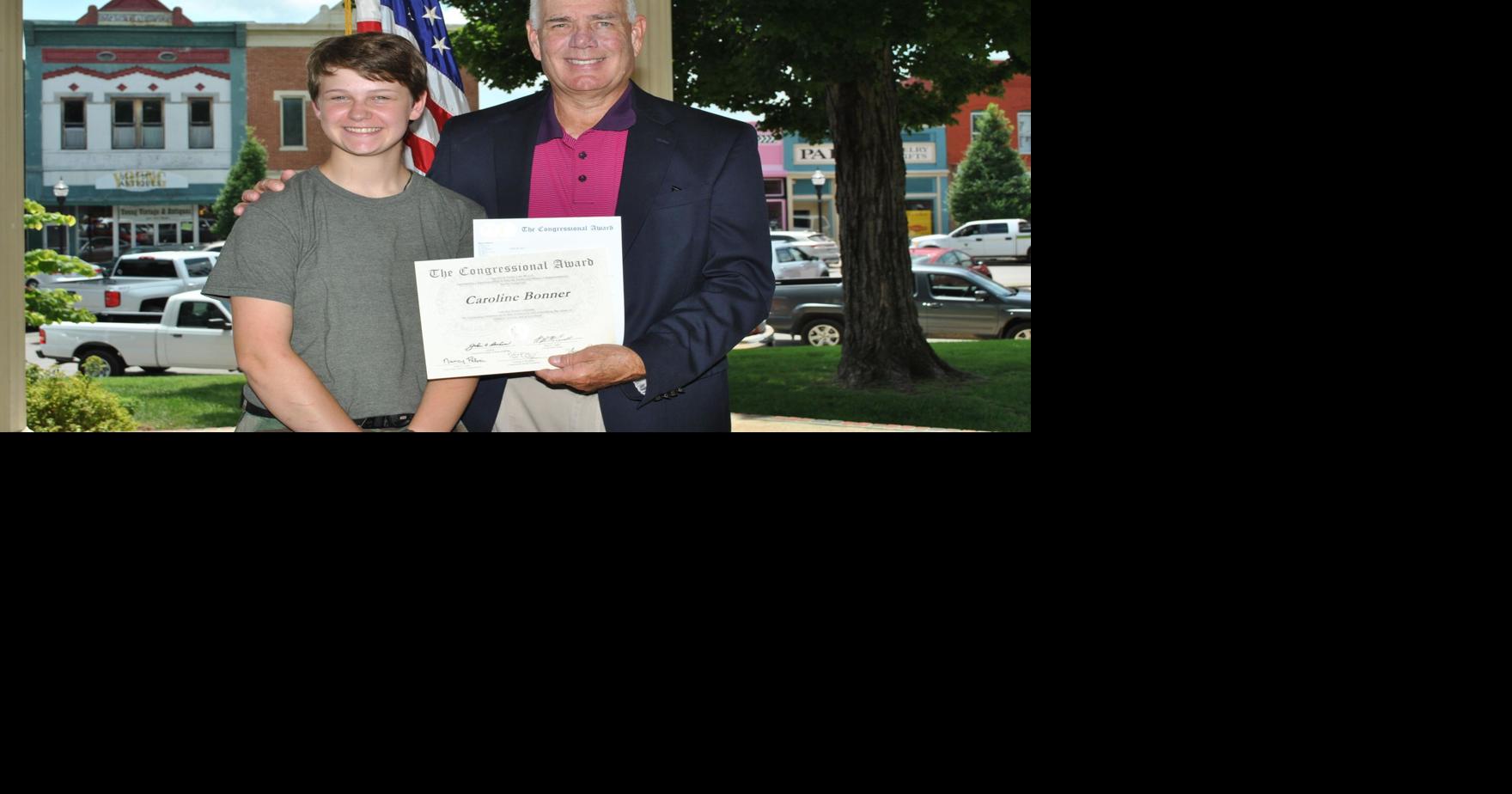 Caroline Bonner earns Silver Congressional Award certificate | Living ...