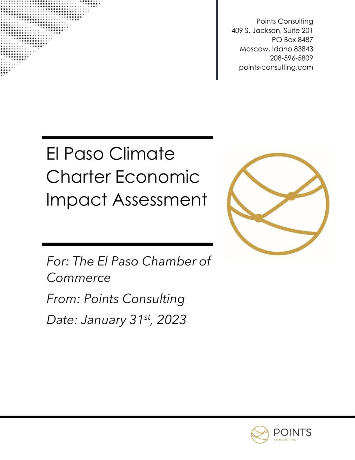 FULL TEXT: El Paso Climate Charter Economic Impact Assessment ...